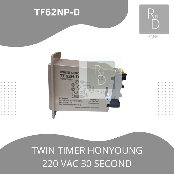 Jual TWIN TIMER HANYOUNG TF62N-D / TF62NP-30D 24-240VAC - TIMER + SOCKET - Jakarta Barat - RnD ...