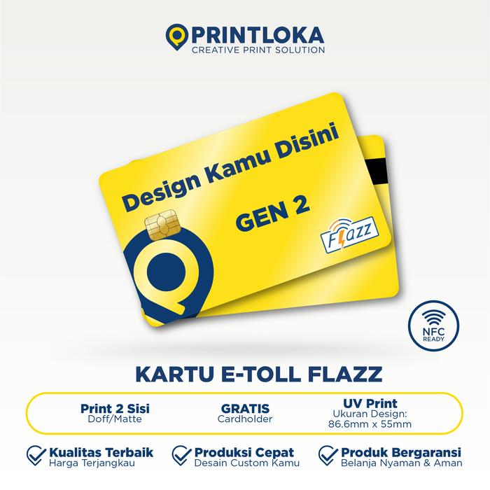 Jual Kartu Flazz Gen2 Custom Print 2M E toll E-toll Etol BCA saldo 0 ...