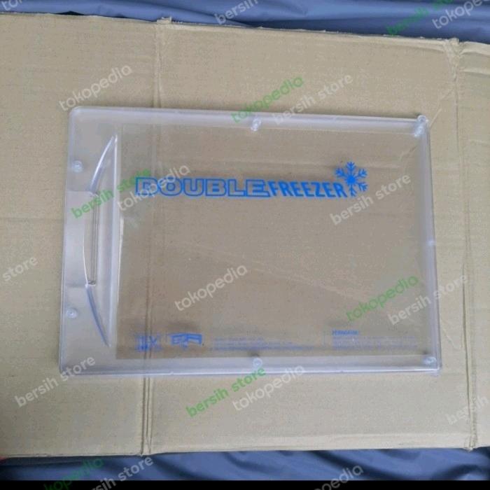 Jual TUTUP PINTU DOUBLE FREEZER KULKAS SHARP ORIGINAL 40 CM x 28,5 CM ...