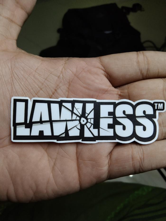 Jual Sticker Lawless | Stiker Lawless | Sticker Local Brand - B2 - Kota ...