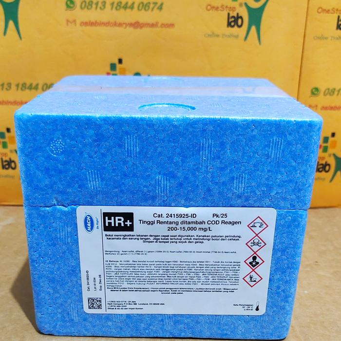 Jual HACH 2415925 COD Reagent Digestion Vial HR+ pk/25 High Range Plus ...