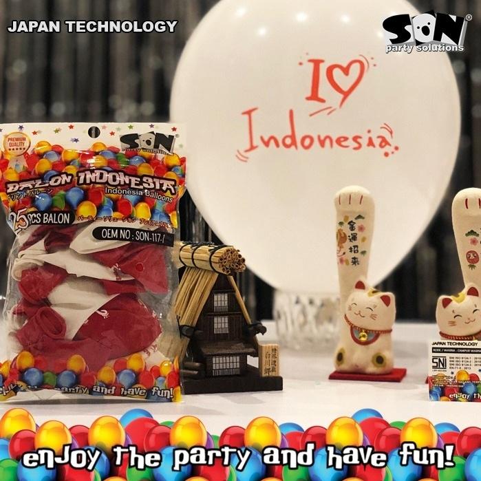 Jual Balon Merah Putih/ Dirgahayu RI/ I ♡ Indonesia/ Dekorasi 17 ...