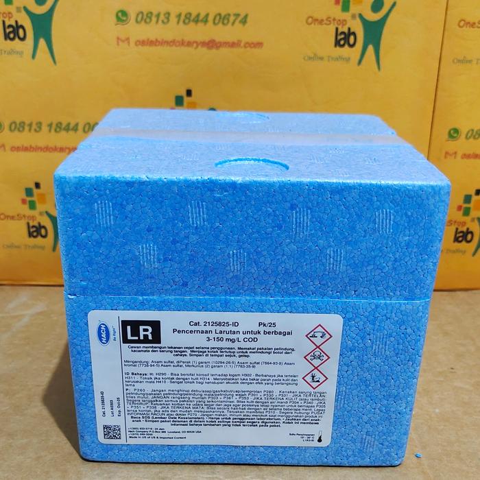 Jual HACH 2125825 COD Reagent LR Digestion Vials 3-150 mg/L pk/25 - Kab ...