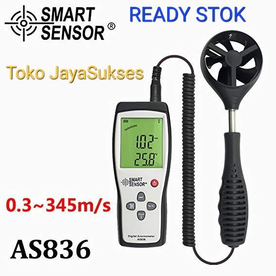 Jual ORI SMART SENSOR AS 836 ANEMOMETER UKUR KECEPATAN ANGIN DIGITAL ...