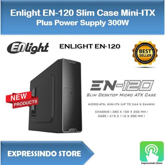 Jual Enlight EN-120 Slim Case Mini-ITX Plus Power Supply 300W - Jakarta ...