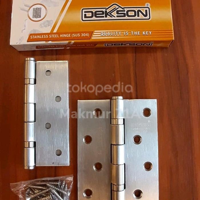 Jual Hinges / Engsel Pintu DEKKSON DELUXE 4 inch x 2 mm SUS 304 ...