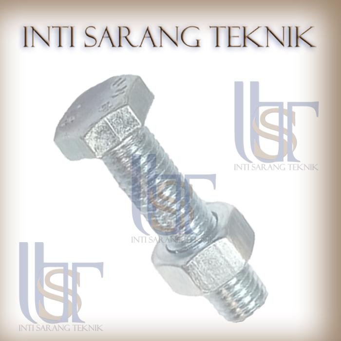 Jual Baut Mur 20 x 50 / bmp m20 x 50mm galvanis / bmp m20 x 50 murah ...
