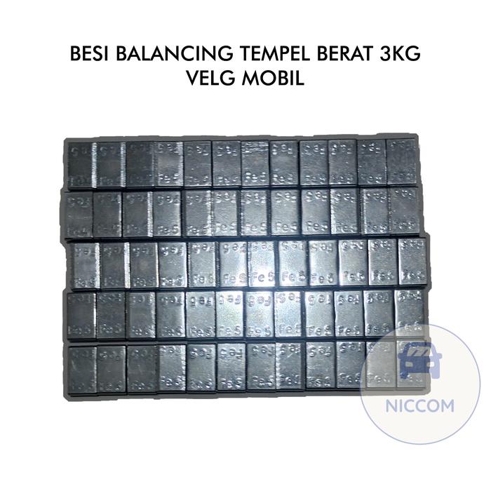 Jual TIMAH (BESI) TEMPEL BALANCING IMPORT 3KG FE WHEEL BALANCER 1BOX 50PCS - Kota Tangerang ...