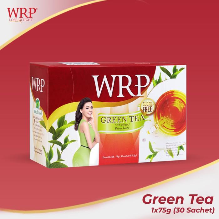 Jual WRP Green Tea 30 Sachet - Teh Diet WRP Sugar Free Bebas Gula Aman ...
