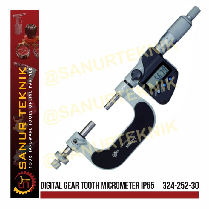 Jual MITUTOYO 324-252-30 Digital Gear Tooth Micrometer IP65 25-50mm ...