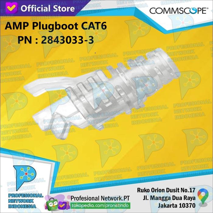 Jual AMP Plugboot Cat6 Transparant ORIGINAL Commscope Plug Boot Cat 6 ...