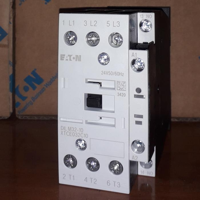 Jual Contactor DILM32-10 EATON Moeller XTCE032C10 - COIL 24VAC ...
