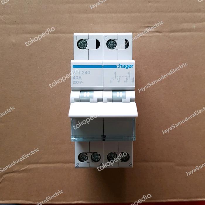 Jual HAGER CHANGEOVER SWITCHES COS SFT240 2P 40A - CHANGES OVER GENSET ...