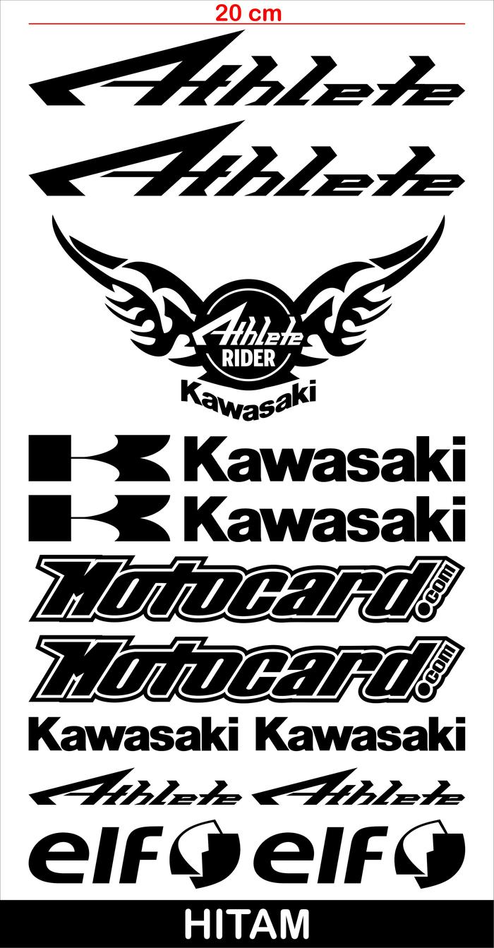 Promo Stiker Motor Keren Cutting Sticker Body Motor KAWASAKI ATHLETE ...