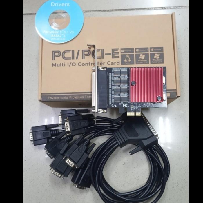 Jual PCI Express Multi I/O 8 Serial PciE Card Rs 232 Netline - Jakarta ...