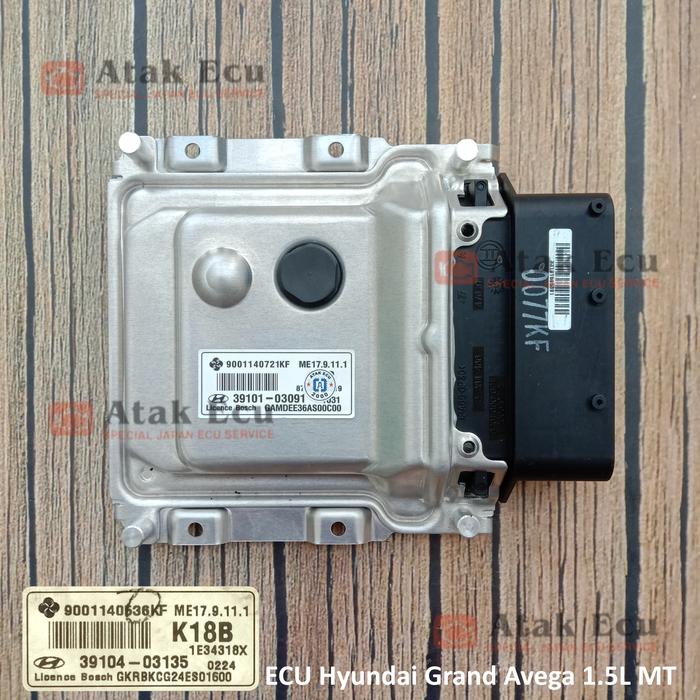 Jual ECU Hyundai Grand Avega 1.4L MT - K18B - BOSCH ME17.9.11.1 - PnP ...