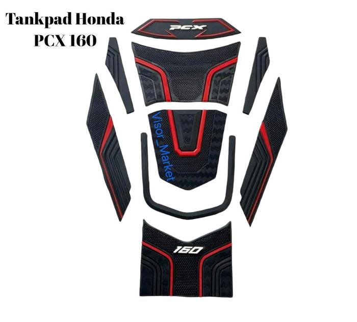Jual TANKPAD DECKPAD HONDA PCX 160 KARET PELINDUNG BODI TANGKI TANK PAD ...