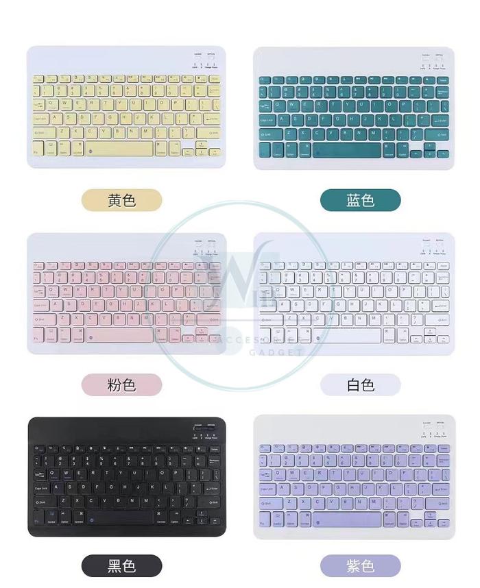 Promo KEYBOARD BLUETOOTH 3.0 9" 10" SUPPORT IPAD TABLET HP PC TIPIS ...