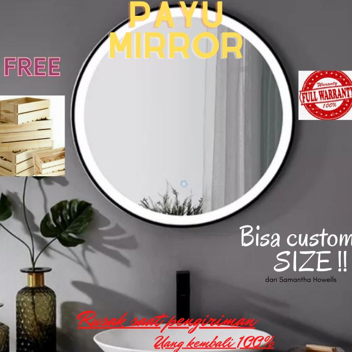 Jual Cermin Dinding Frame Besi Aesthetic Bulat / Lingkaran - 60 x 60 cm ...