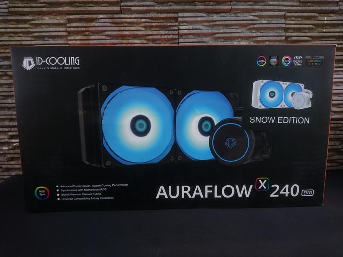 Jual ID-COOLING AURAFLOW X 240 EVO SNOW RGB Sync AIO CPU Water Cooling ...