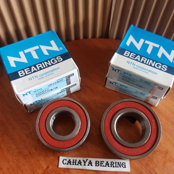 Jual BEARING SET 6204LLU 6205LLU BEARING RODA DEPAN LUAR DALAM ST100 ...