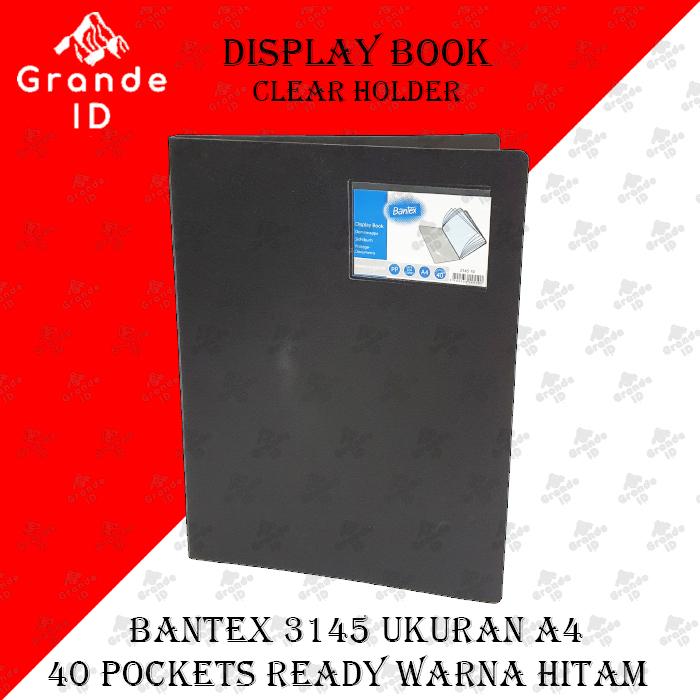 Jual MAP CLEAR HOLDER DISPLAY BOOK BANTEX 3145 A4 ISI 40 POCKET ...