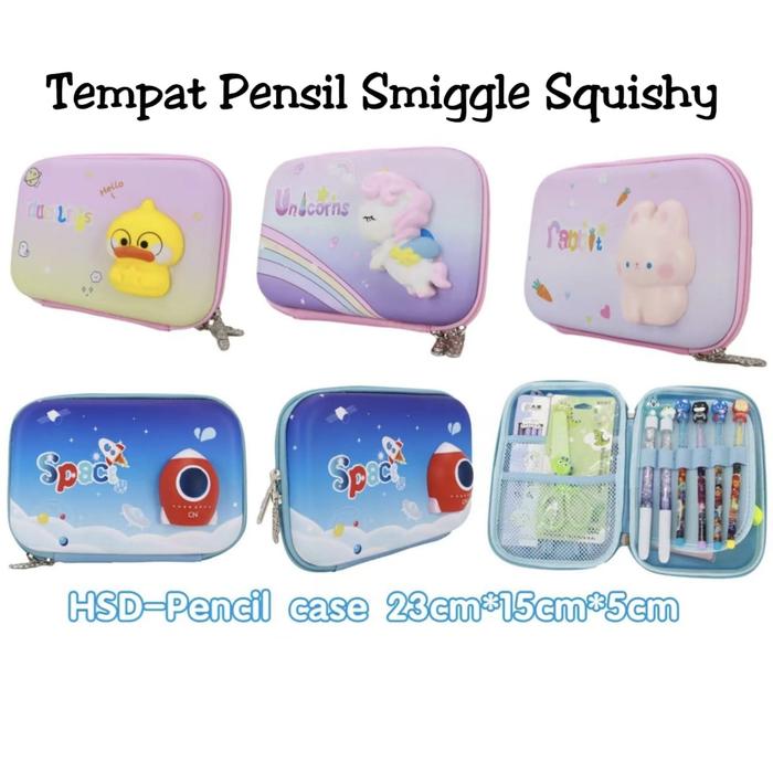 Jual Kotak Pensil Tempat Pensil Anak Hardcase Smiggle Squishy Uk Besar ...