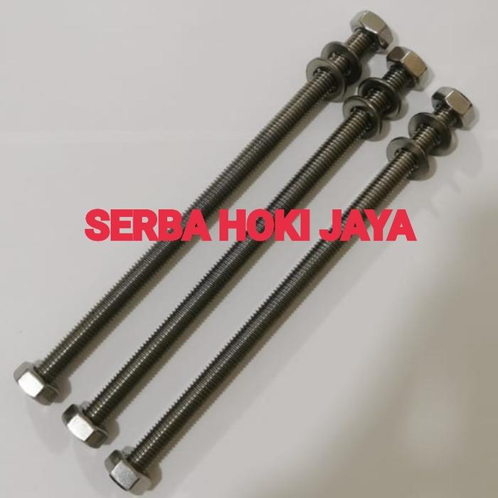 Jual AS DRAT STAINLESS M14 x 20cm / LONG DRAT M14 x 20cm STAINLESS ...