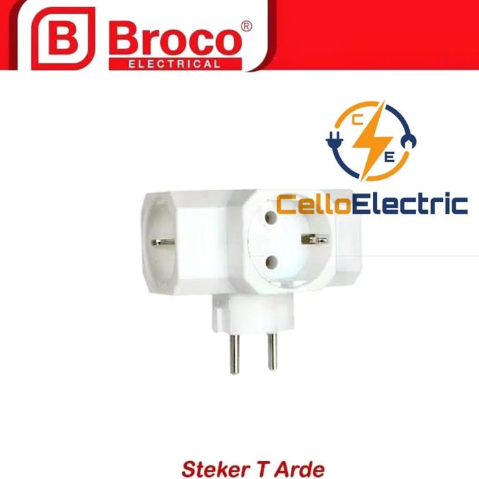 Jual Steker T Arde BROCO / Steker Cabang 3 / T arde Persegi - Kota ...
