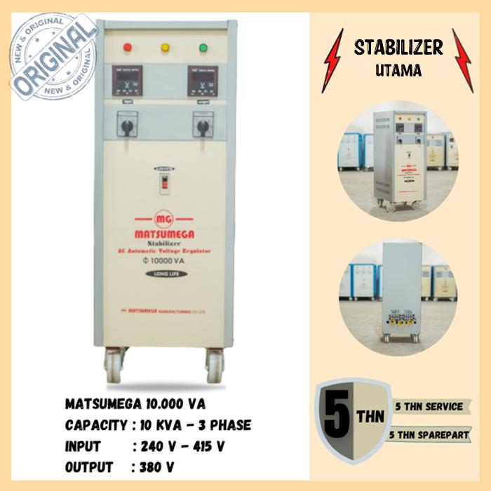 Jual Stavolt / Stabilizer Listrik MATSUMEGA 10000 VA 3 PHASE - Jakarta ...