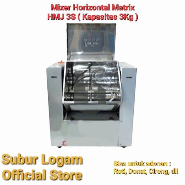 Jual Mixer Matrix HMJ 3S (Kapasitas 3 Kg) Pengaduk Adonan Horizontal Roti - Kota Tangerang ...