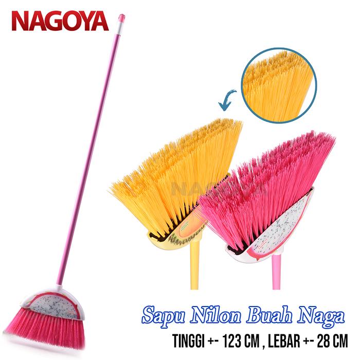 Jual Sapu Nilon buah naga Sapu Plastik Sapu Lantai Broom pink Nagoya ...