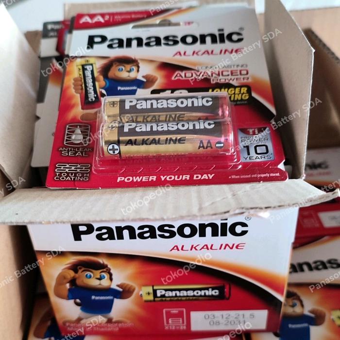 Jual Batre Alkalin Panasonic Baterai Alkaline AA LR6T/2B Battery 1.5V ...