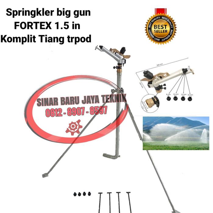 Jual SPRINGKLER BIG GUN FORTEX KOMPLIT TIANG TRIPOD ||SPRINGKLER 1.5 ...