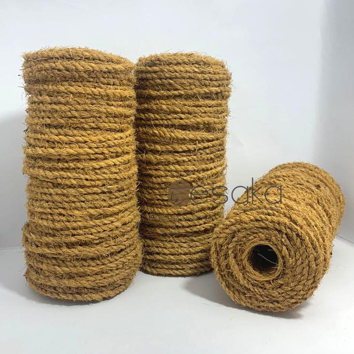 Jual tali sabut kelapa 6 mm panjang 100 meter tali serabut sedang ...