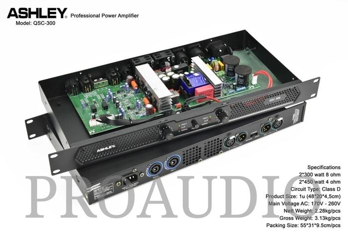 Jual POWER AMPLIFIER ASHLEY QSC300 / QSC-300 / QSC 300 / ASHLEY QSC300 ...