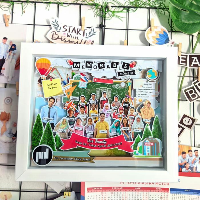 Jual CUSTOM Foto pop up scrapframe 3d size 30x25cm [3 hari jadi!] - Kab ...