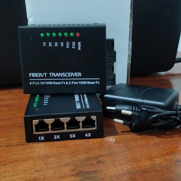 Jual HTB Media Converter 2 Port FO 4 Port LAN 10/100M Fiber Optik Converter - Kota Bandung ...