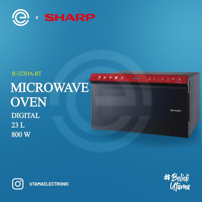 Promo SHARP Microwave Oven Digital 23 Liter R-323DA-RT Cicil 0% 3x ...