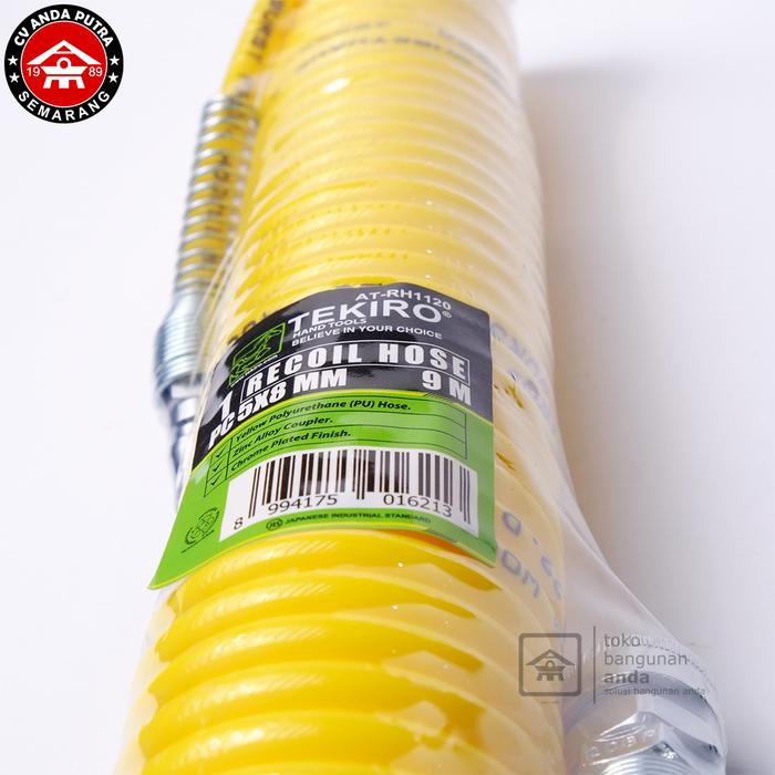 Jual TEKIRO Recoil Hose 6/9/12 Meter - Selang Angin Kompresor Spiral ...
