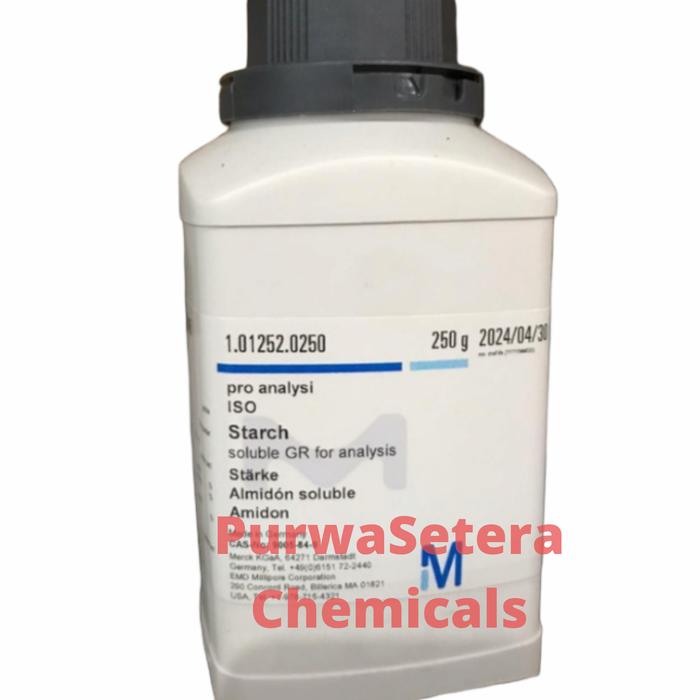 Jual STARCH Solube 250gr Pro Analysis | Amylum/Amilum Merck 1.01252 ...