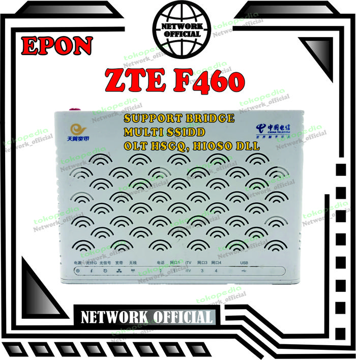 Jual EPON ZTE F460 V6 ONU ONT 1GE 3FE SUPPORT MODE BRIDGE - HOTSPOT ...