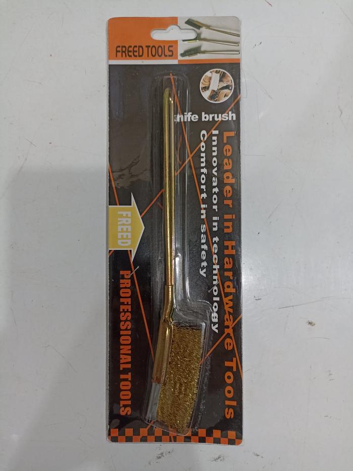 Jual FREED MODEL GAGANG KUNINGAN Sikat kawat besi LURUS parang 10 inch ...