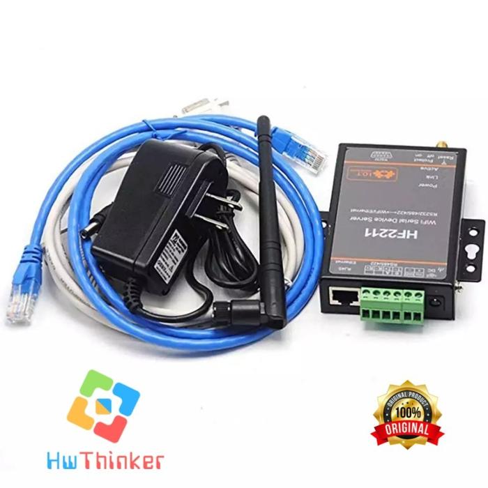 Jual HF2211A HF2211 Serial Modbus RS232 RS485 RS422 to WiFi Ethernet - HF2211A - Kota Surabaya ...
