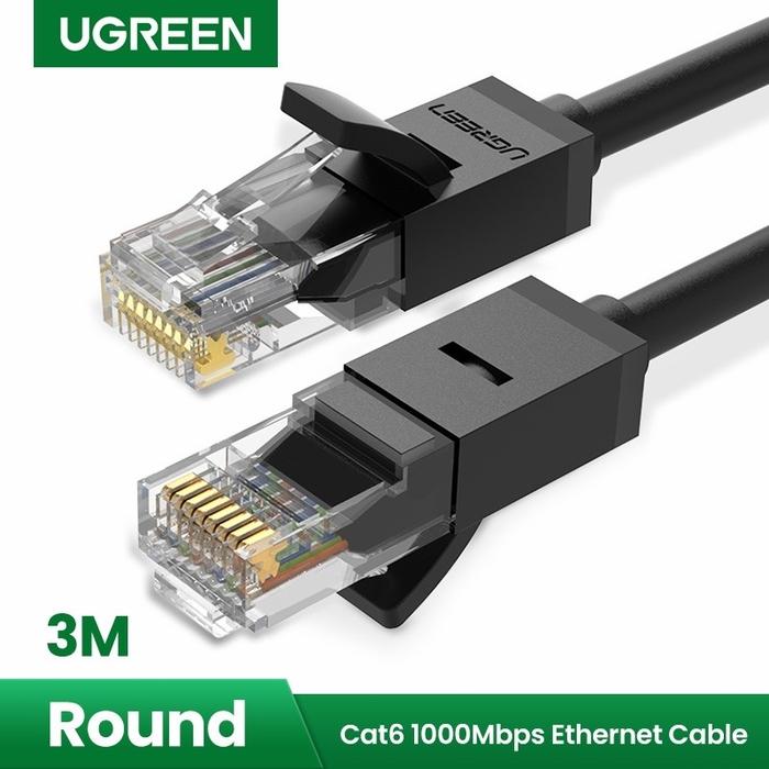 Jual Ugreen Cat 6 Ethernet UTP LAN RJ45 Cable Black - 3M - Jakarta ...