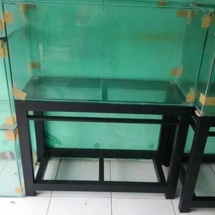 Jual custom aquarium 100x40x50 kaca full 10 mili dan rak hollo 4x4 ,2 ...