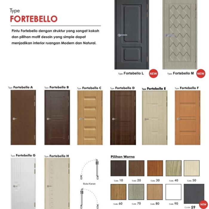 Jual PINTU ABS PINTU FORTEBELLO S-PLUS - 800x2100, Kusen dan daun ...