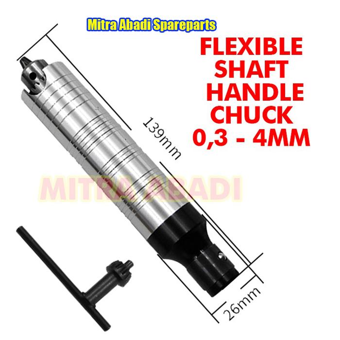 Jual Kabel Extension Flex 6mm + Flexible Shaft Handle Chuck 0,3-4mm ...