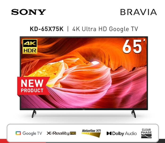 Jual SONY Bravia LED X75K 4K Ultra HD Google TV 65 Inch KD-65X75K ...