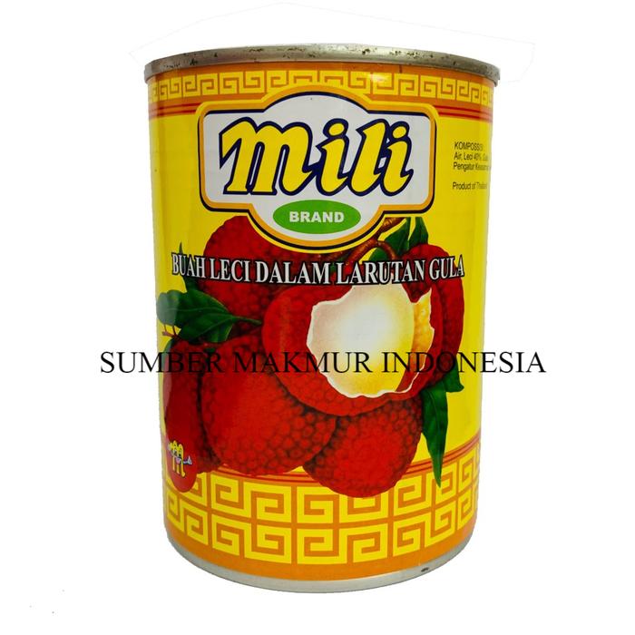 Jual MILI LYCHEE BUAH KALENGAN / LECI DALAM SIRUP 565 GRAM - DUS ISI 12 ...